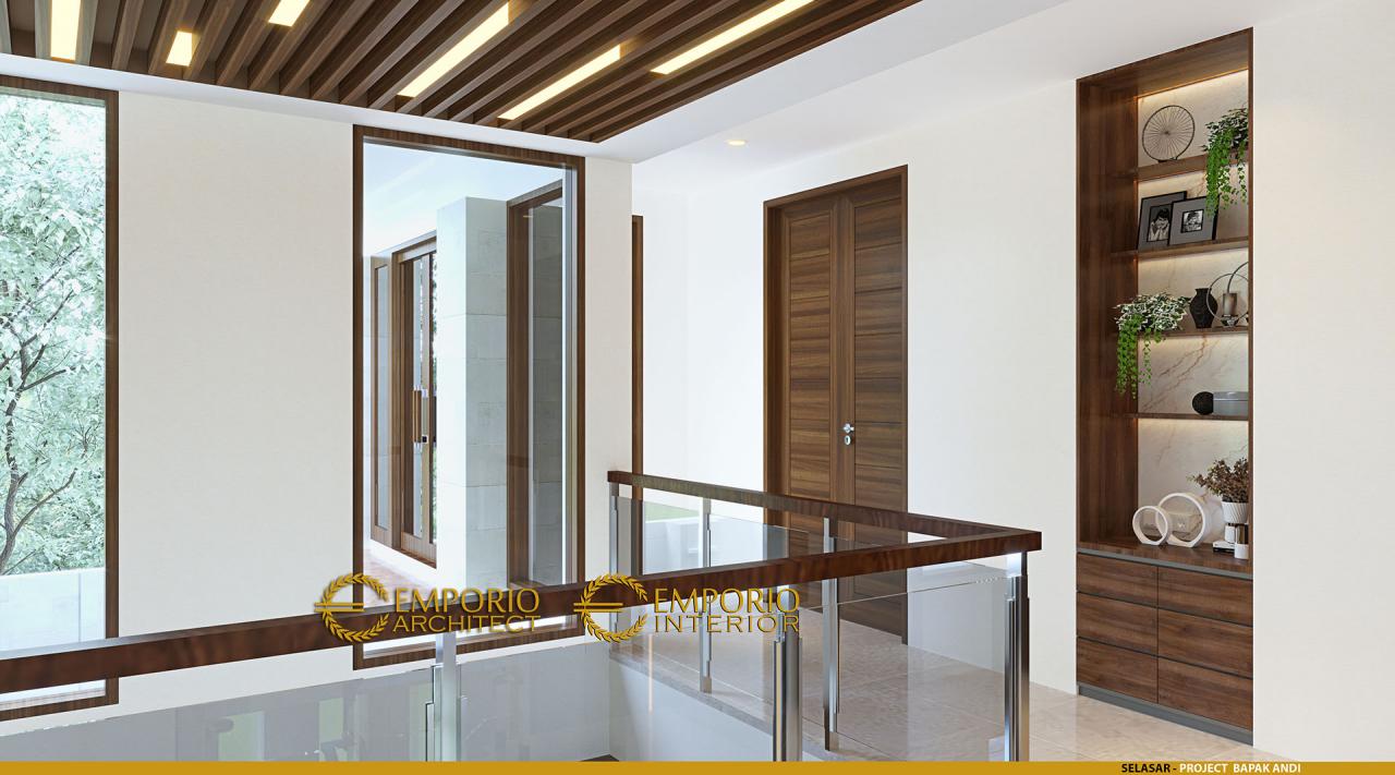 Desain Selasar (Koridor) Rumah Villa Bali 2 Lantai Bapak Andi di ...