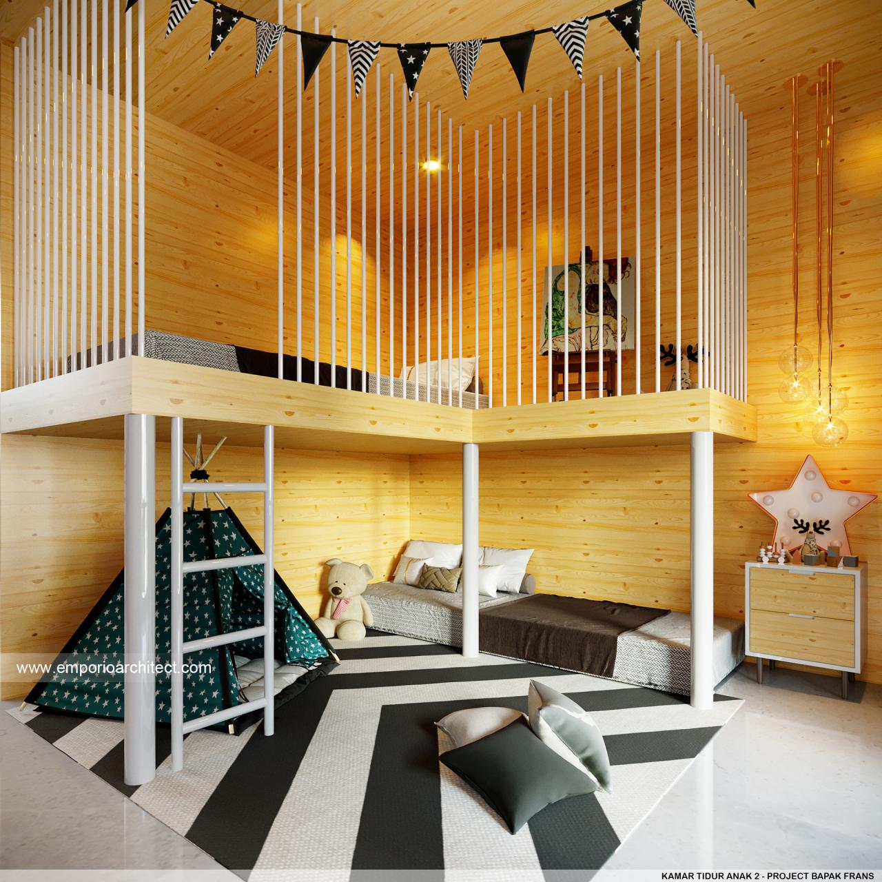 Desain Kamar Tidur Anak 2 Villa Style Villa Bali Modern 2 Lantai Bapak ...
