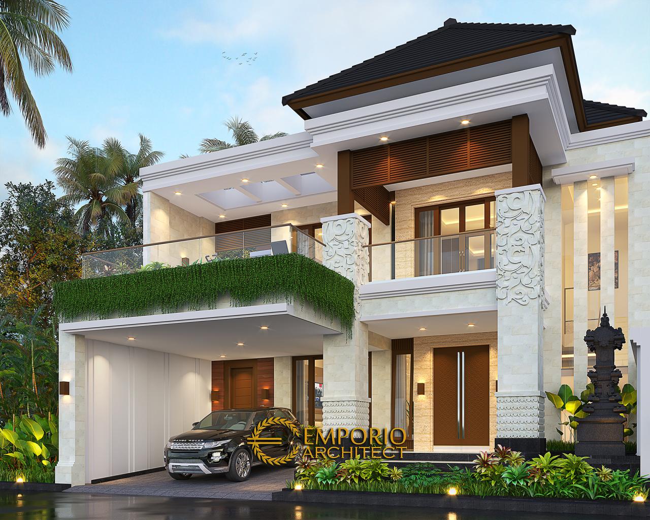 Desain Rumah Villa Bali 2 Lantai Bapak Bayu di Denpasar, Bali