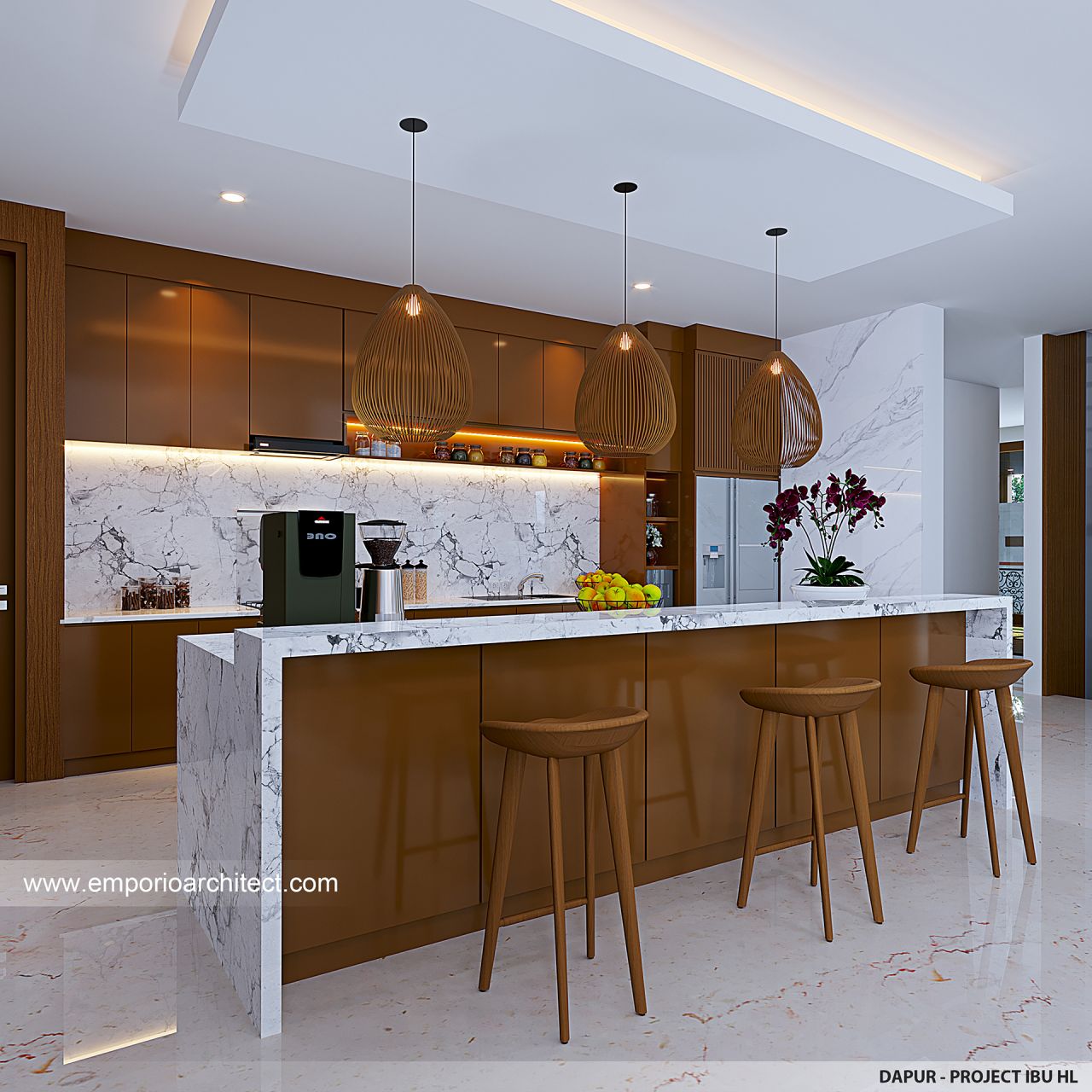 Desain Dapur Rumah Villa Bali 2 Lantai Ibu HL di Malaysia 41463 ...