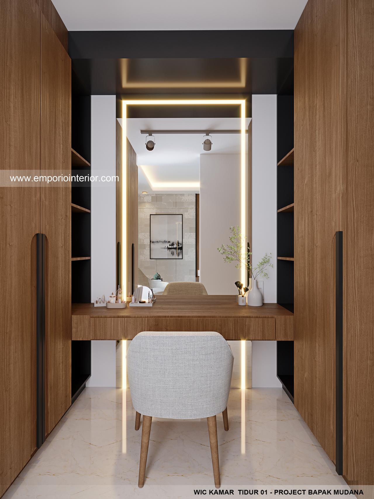 Desain Walk In Closet Kamar Tidur 1 Rumah Villa Bali 2 Lantai Bapak dr ...