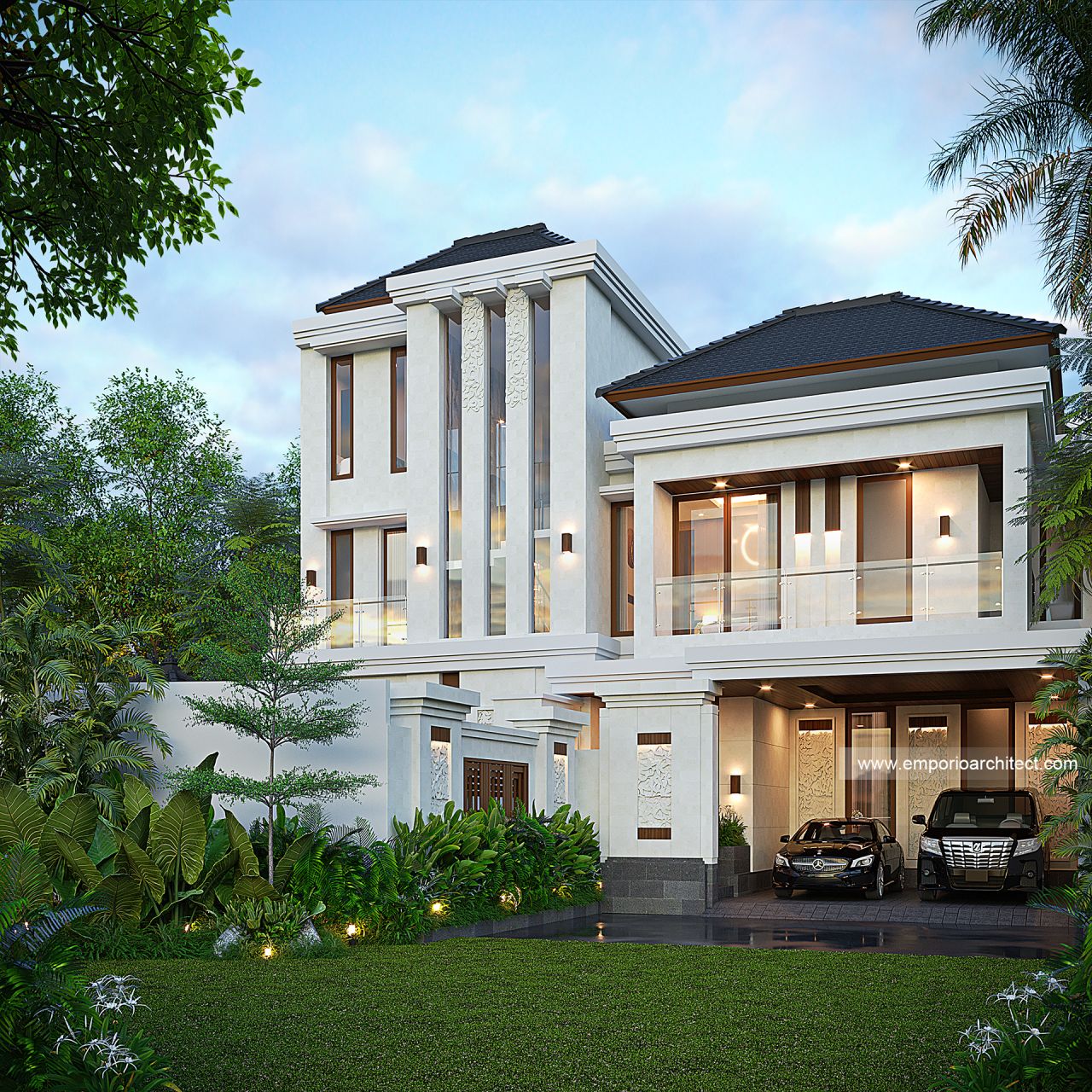 Mr. IBL 1863 Villa Bali House 3 Floors Design - Bandung 40731 - Fence ...