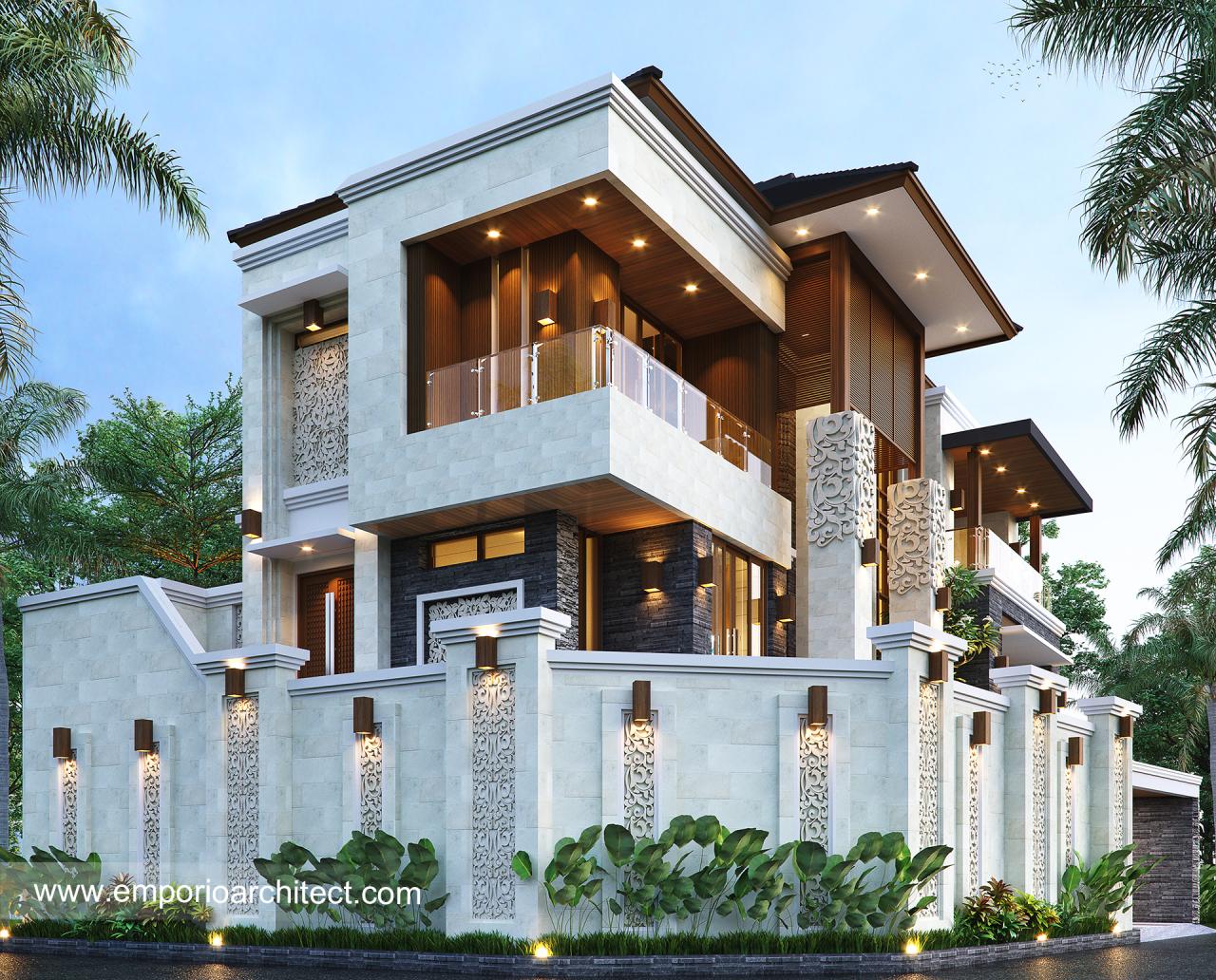 Mr. NGH 1185 Villa Bali House 3 Floors Design - Solo (Surakarta), Jawa ...