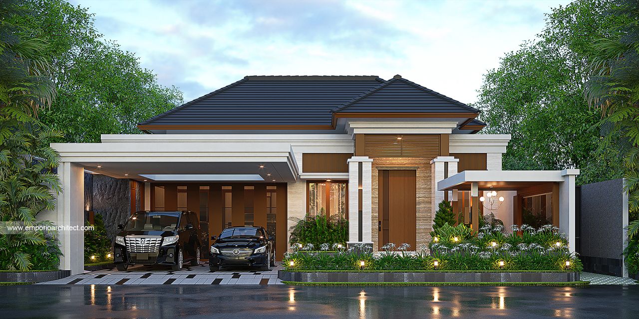 Mr. A Villa Bali Modern House 1 Floor Design - Cilacap, Jawa Tengah ...