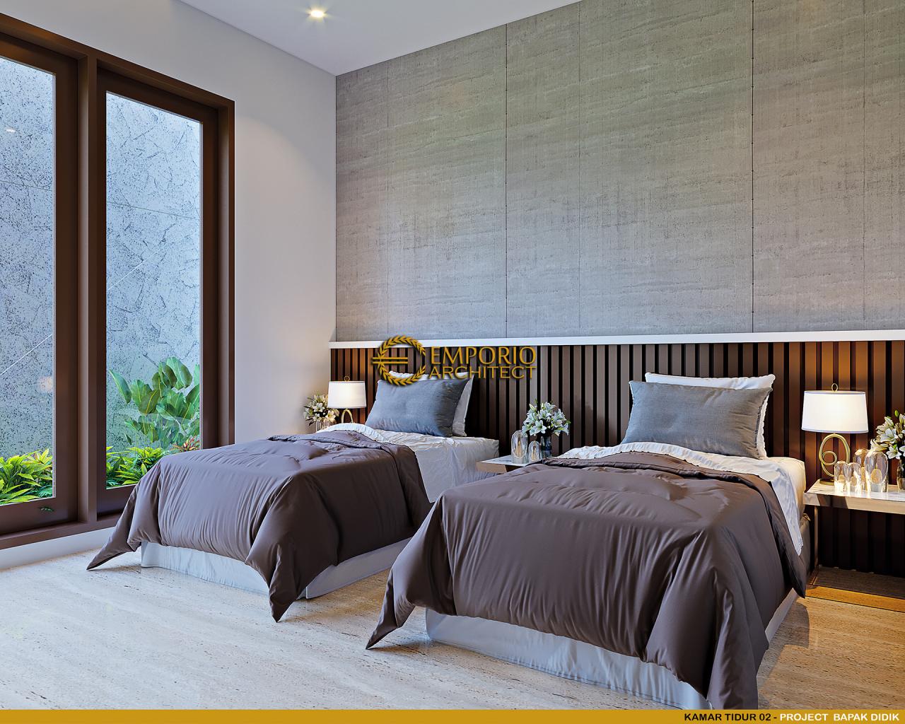 Desain Kamar Tidur 2 Villa Modern 1 Lantai Bapak Didik di Lampung 23016 ...