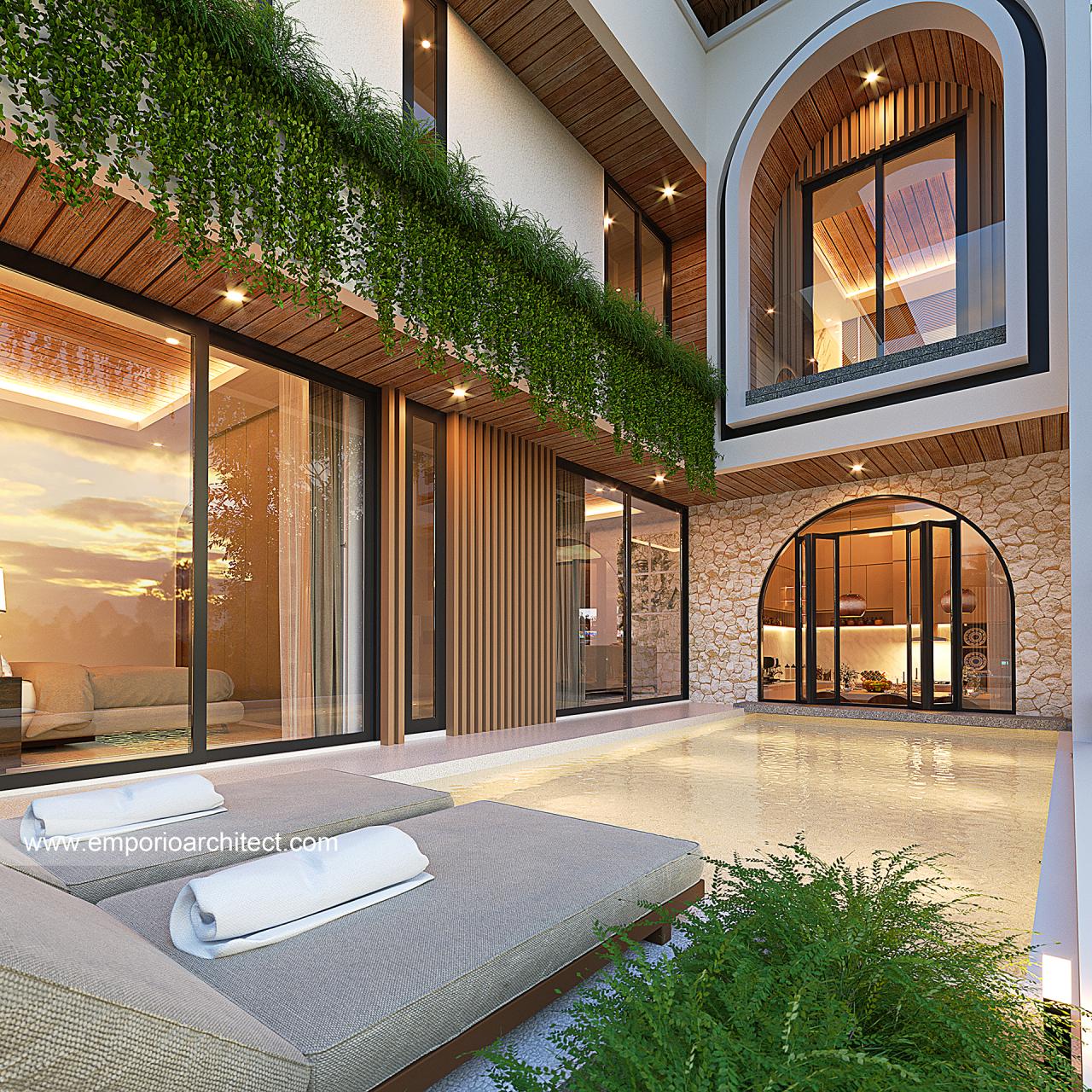 Desain Casa De Avisha Villa Modern 2 Lantai Ibu IRW 1596 di Bali