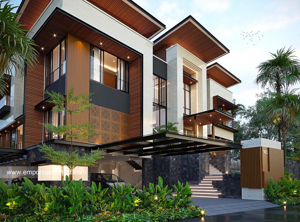 Mrs. GT 1468 Modern Villa 3 Floors Design - Toraja, Sulawesi Selatan