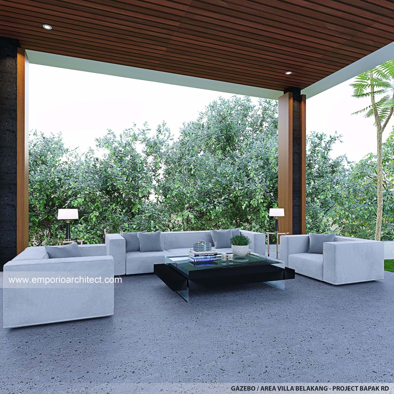 Desain Gazebo Villa Belakang Modern 4 Lantai Bapak RD di Bali 38448 ...