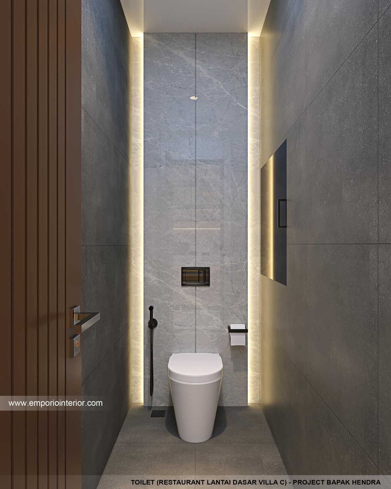 Desain Toilet Restaurant Lantai Dasar Villa Style Villa Bali Modern 3 ...