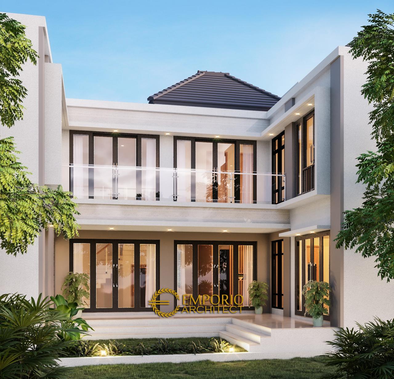 Desain Tampak Belakang Rumah Modern 2 Lantai Ibu Sandra di Bekasi 9299 ...