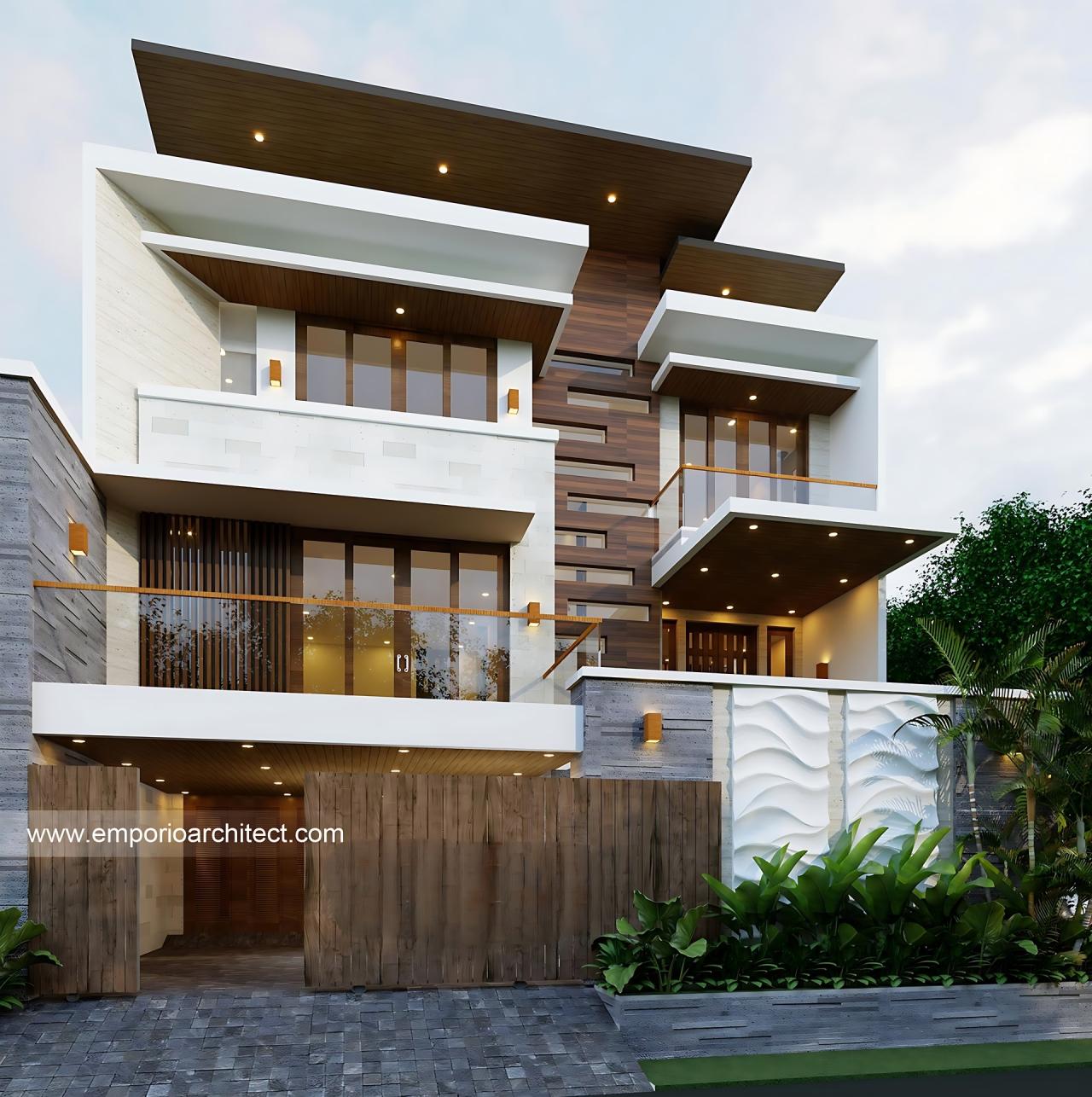 Mr. Iswandi Modern 3 Floors House Design - Bekasi