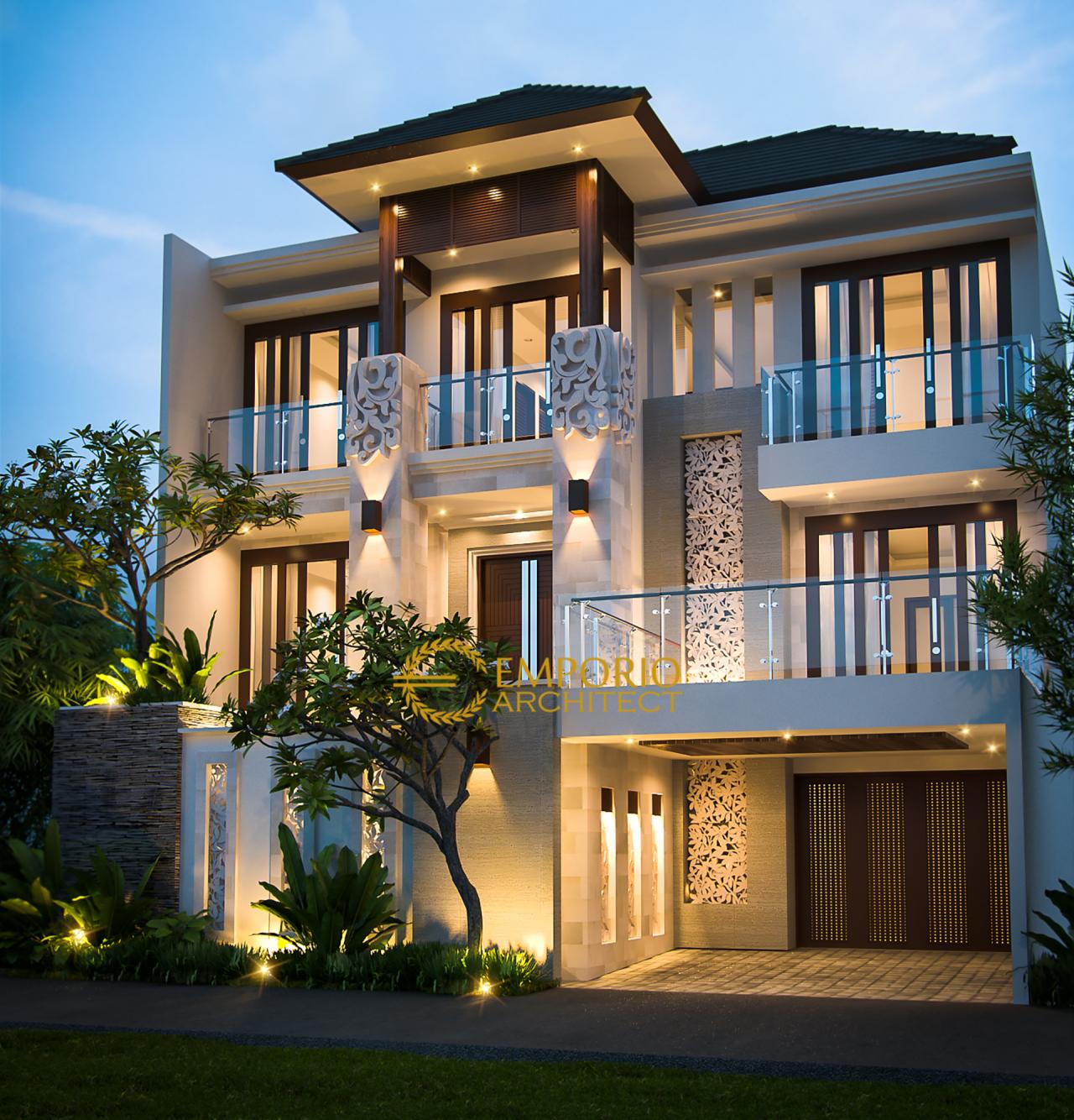 Mr. Leo Villa Bali House 3 Floors Design - Bintaro, Tangerang Selatan