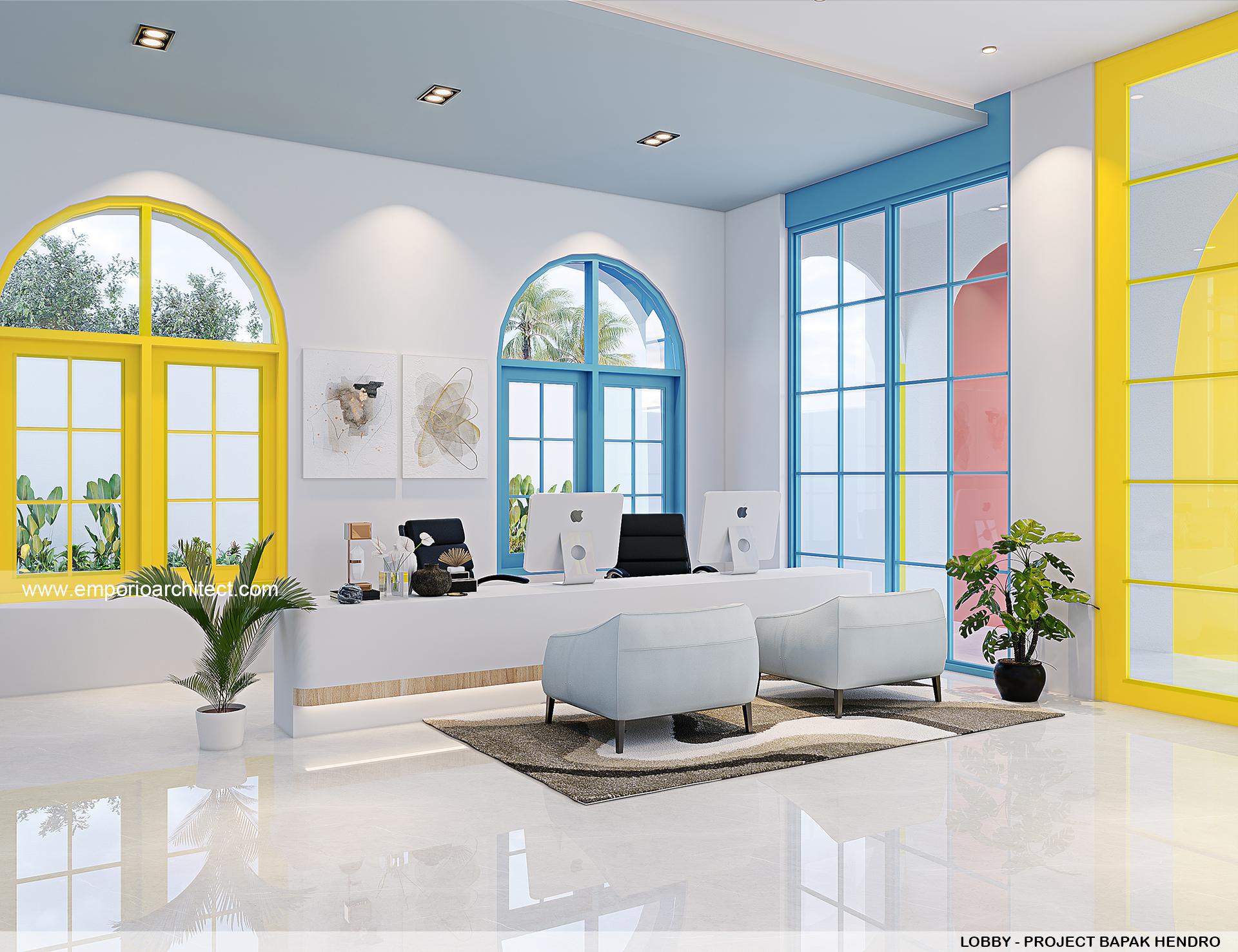 Desain Lobby Gedung Sekolah Unity School Modern 2 Lantai Bapak Hendro ...