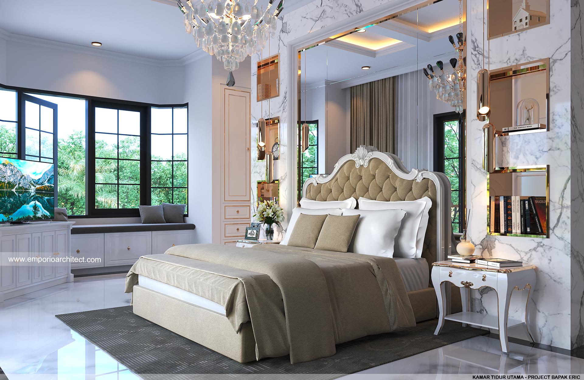 Desain Kamar Tidur Utama Rumah Klasik 2 Lantai Bapak Eric di Singkawang, Kalimantan Barat 14755 ...