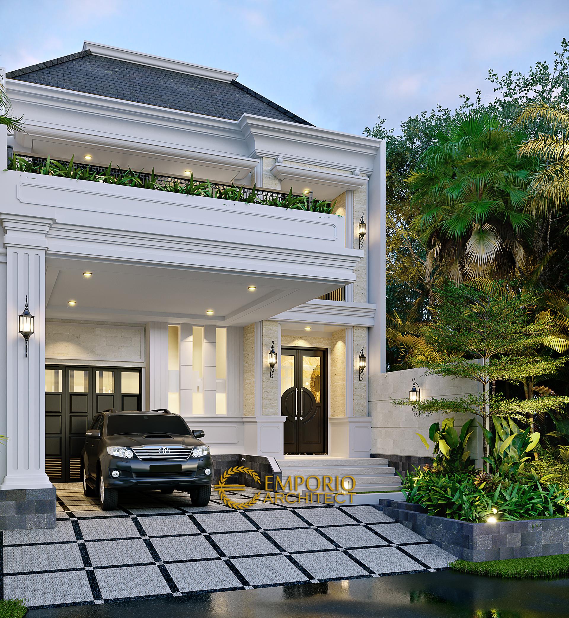 Mrs. Winta II Classic House 2.5 Floors Design - Bekasi, Jawa Barat 16771 - Exterior Design