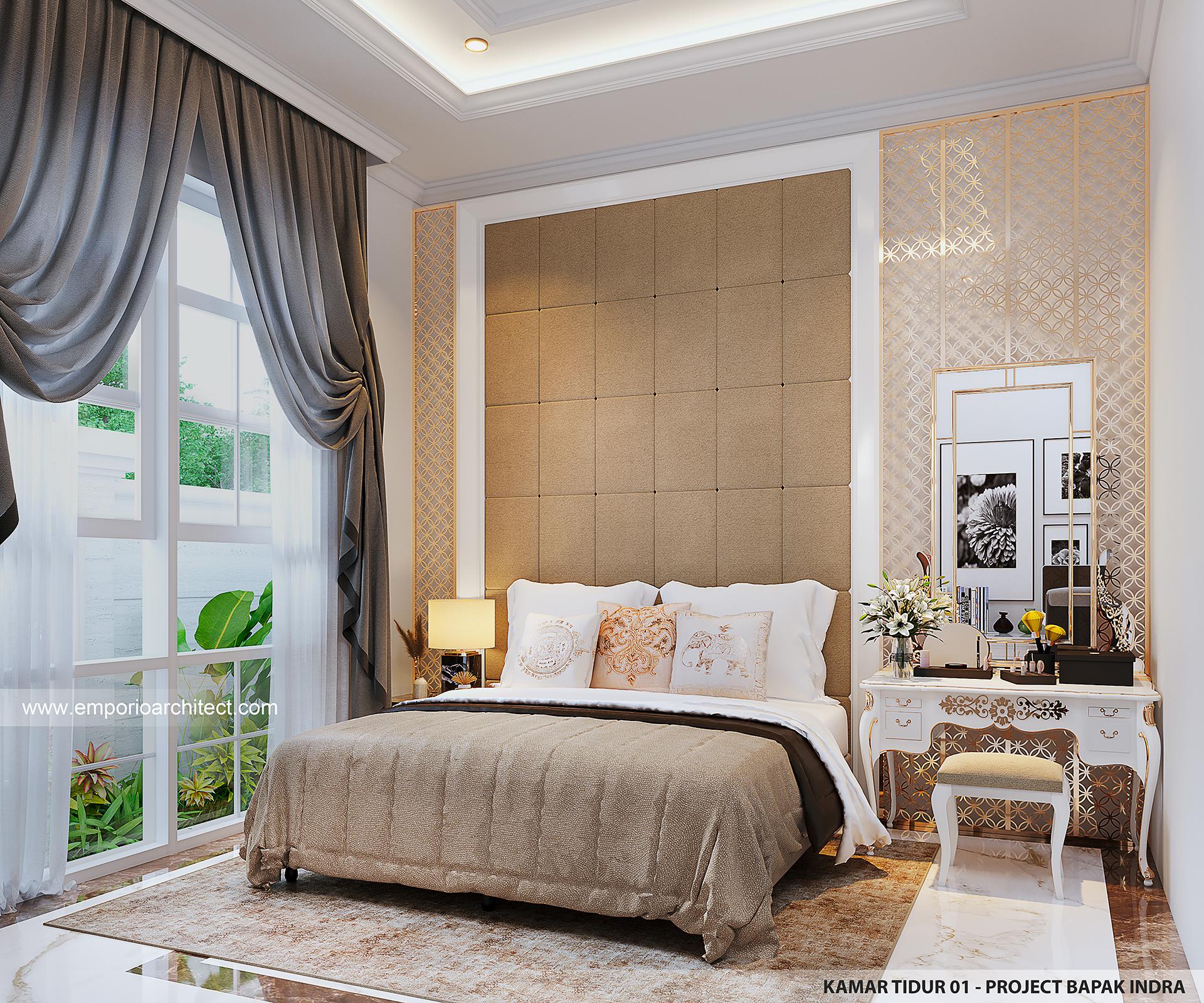 Mr. INR 1393 Classic Modern House 1 Floor Design - Jakarta 27697 - Wallpanel Design