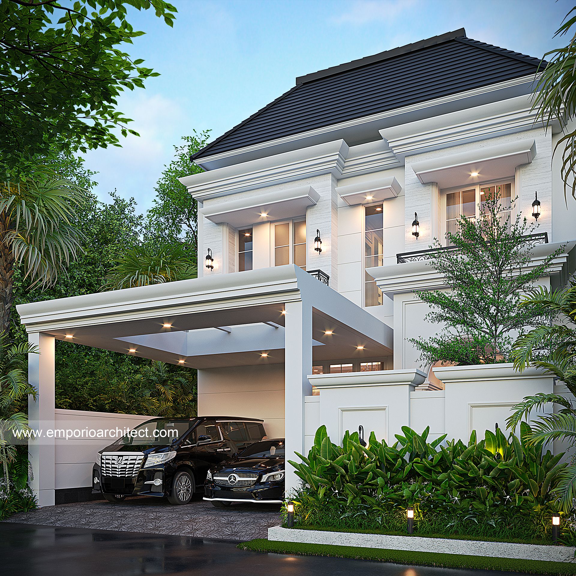 Mr. KRM 1711 Classic Modern House 2 Floors Design - Bogor 36737 - Home Exterior Design