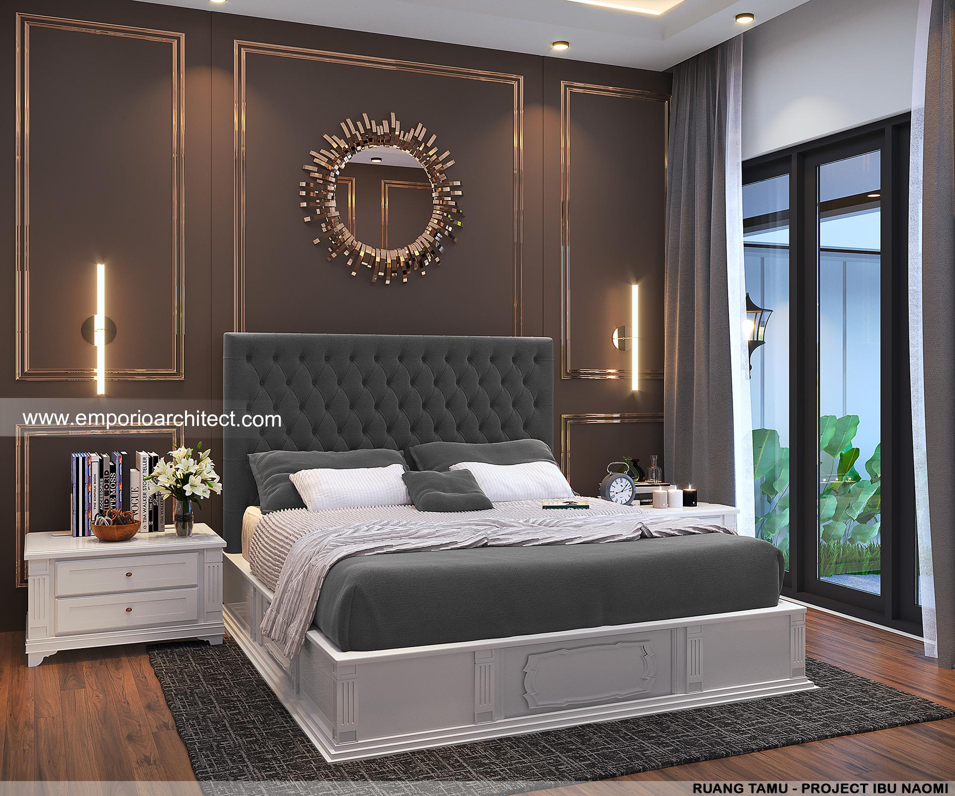 Desain Kamar Tidur Rumah Klasik Modern 2 Lantai Ibu NMI di Alam Sutera, Tangerang 18300 - Desain ...