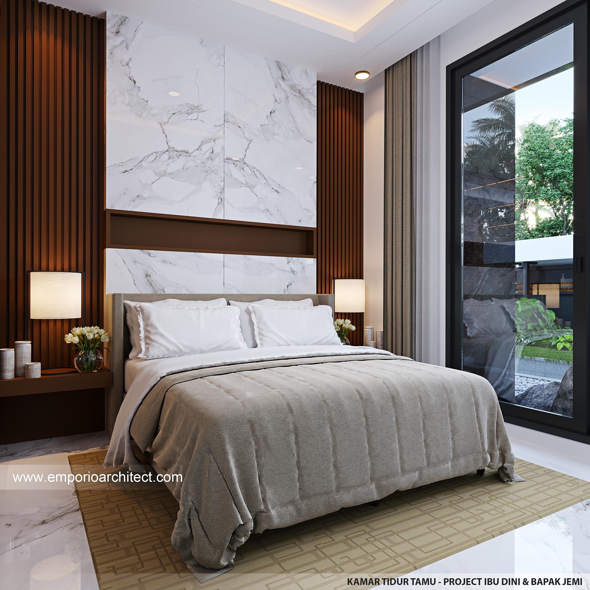 Desain Kamar Tidur Tamu Rumah Modern 1 Lantai Ibu DNI dan Bapak JMI di Bandar Lampung 27858 ...