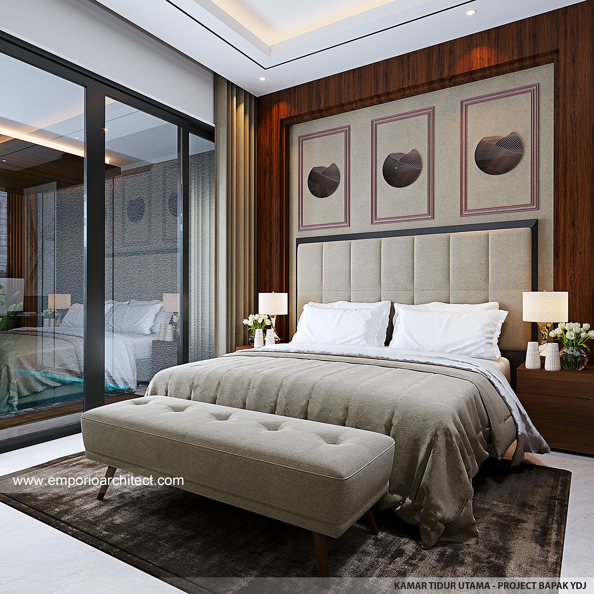 Mr. YDJ 1752 Modern House 2 Floors Design - Jakarta 37423 - Bedroom Design