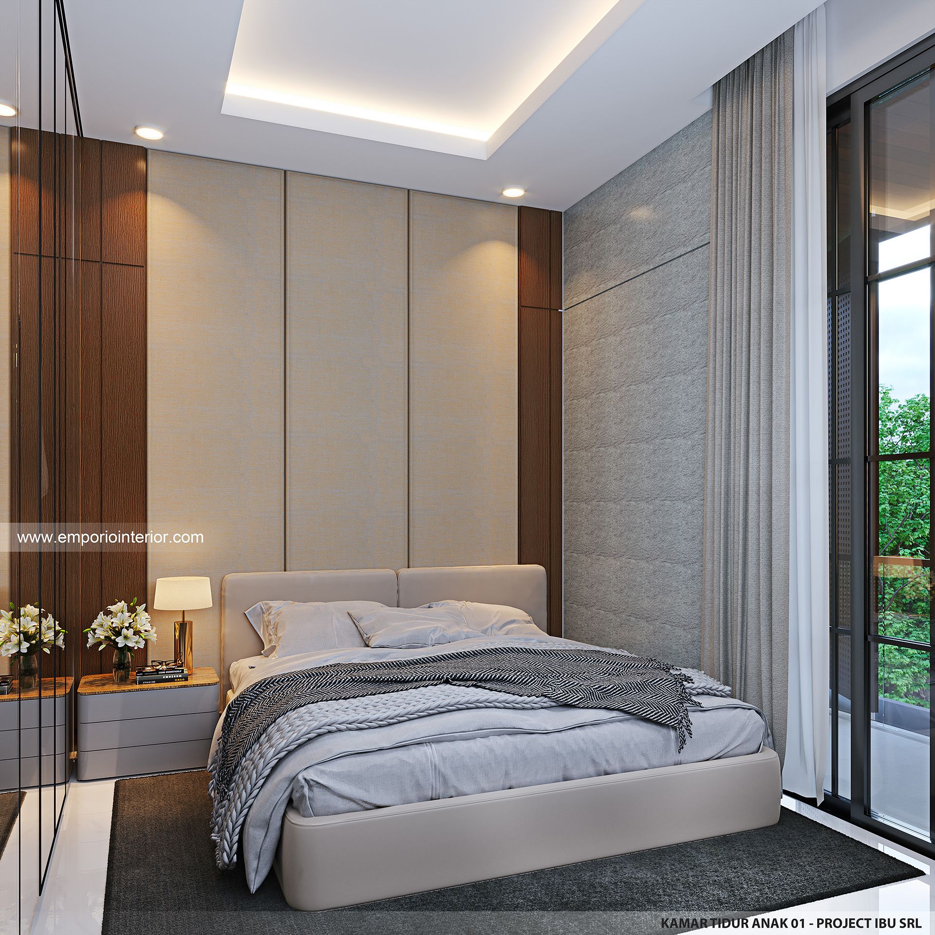 Desain Kamar Tidur Anak Rumah Modern 2 Lantai Ibu SRL di Duren Sawit, Jakarta Timur 44491 ...