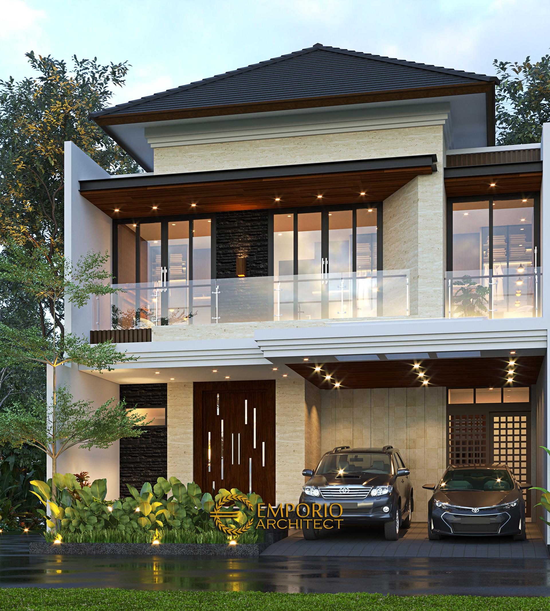 Mrs. Lia Modern House 2 Floors Design - Bekasi, Jawa Barat 12643 - Facade Design