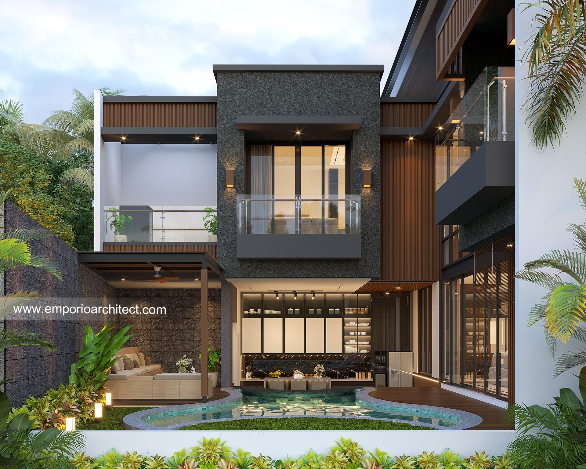 Mr. DVI 1194 Modern House 2 Floors Design - Bali 23689 - Facade Design