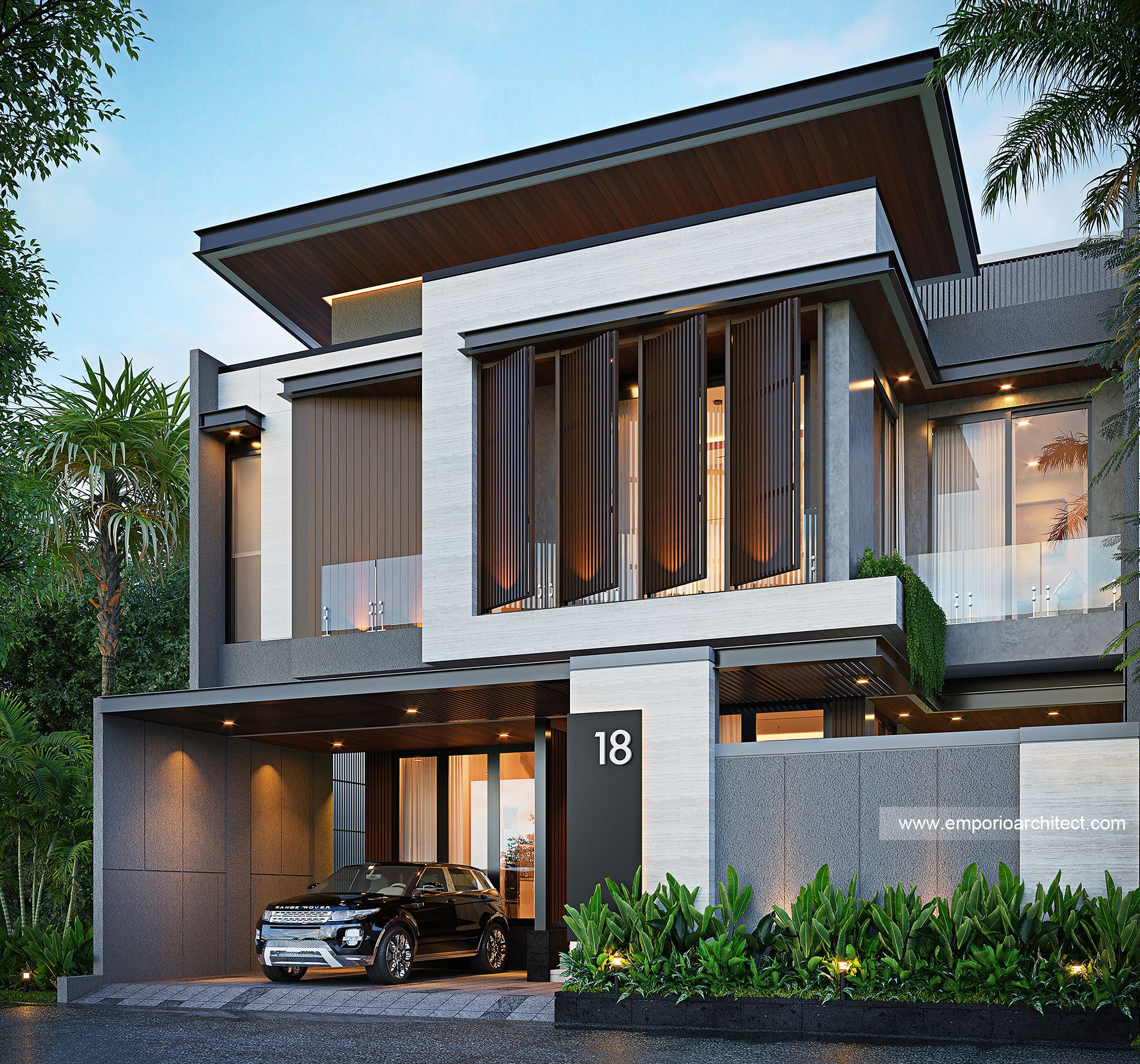 Mr. RSD Modern House 3 Floors Design - Bekasi 45227 - Facade Design