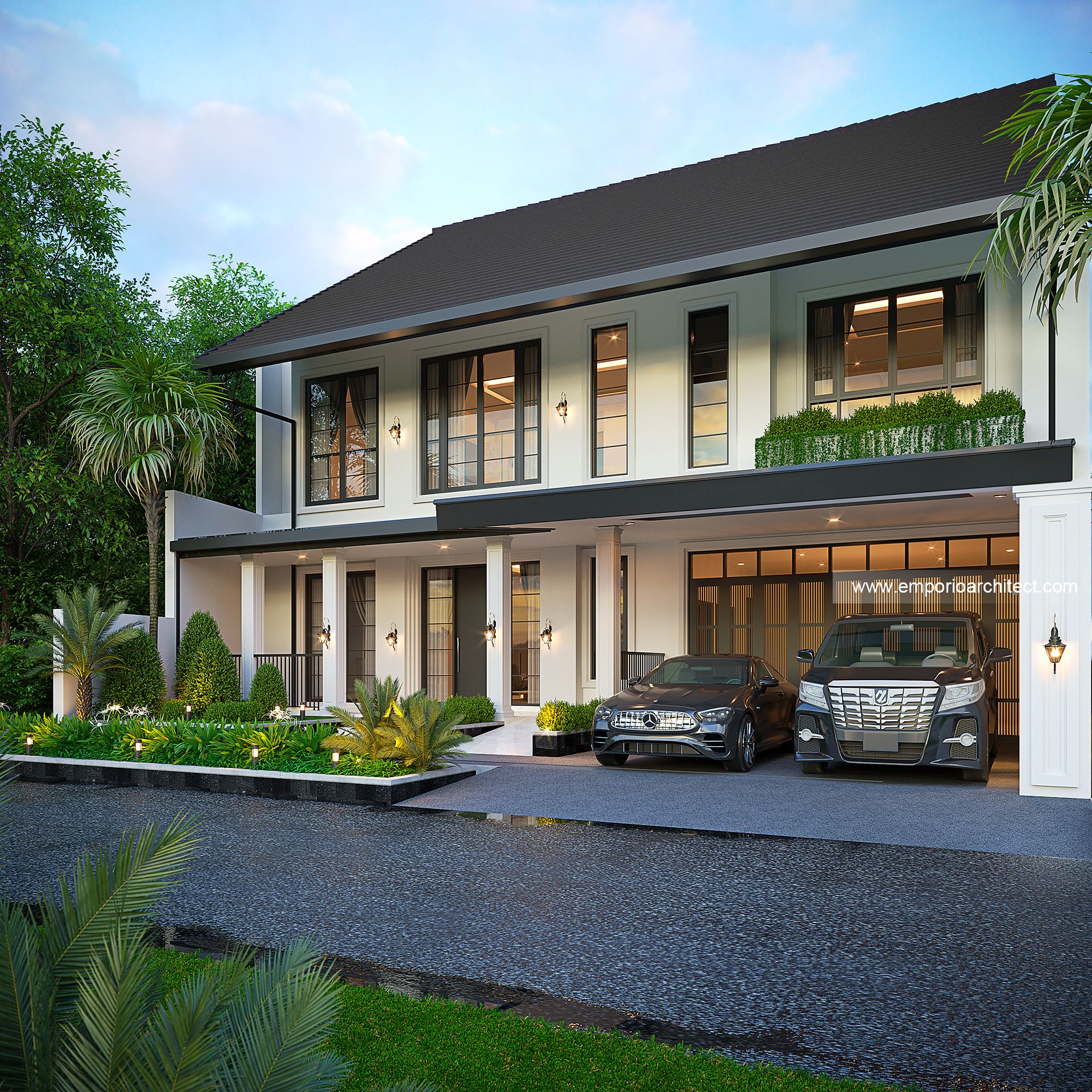 Mr. WR 1923 Modern Minimalist House 2 Floors Design - Tangerang 42229 - Exterior Design