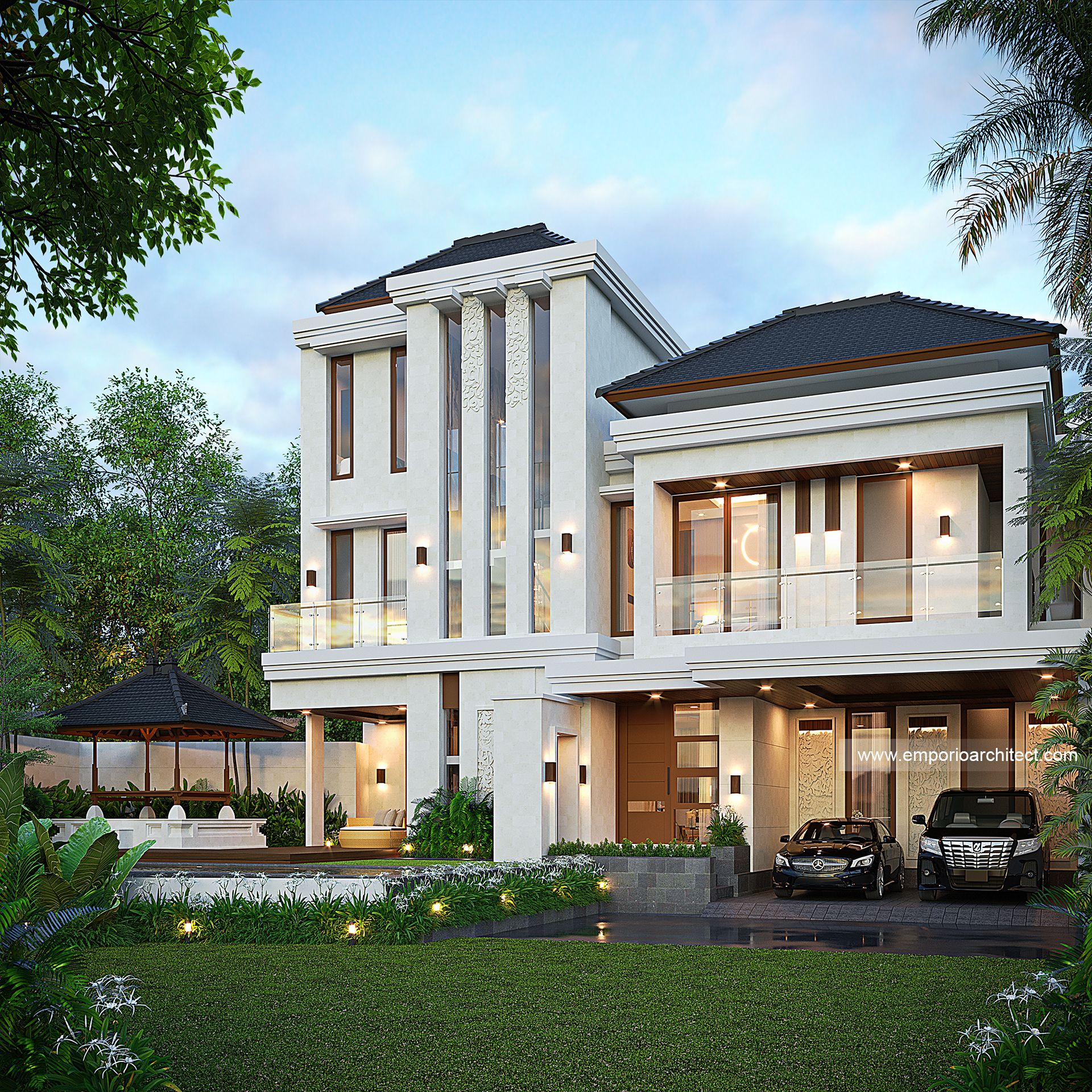 Mr. IBL 1863 Villa Bali House 3 Floors Design - Bandung 40728 - 3 Floors House Design
